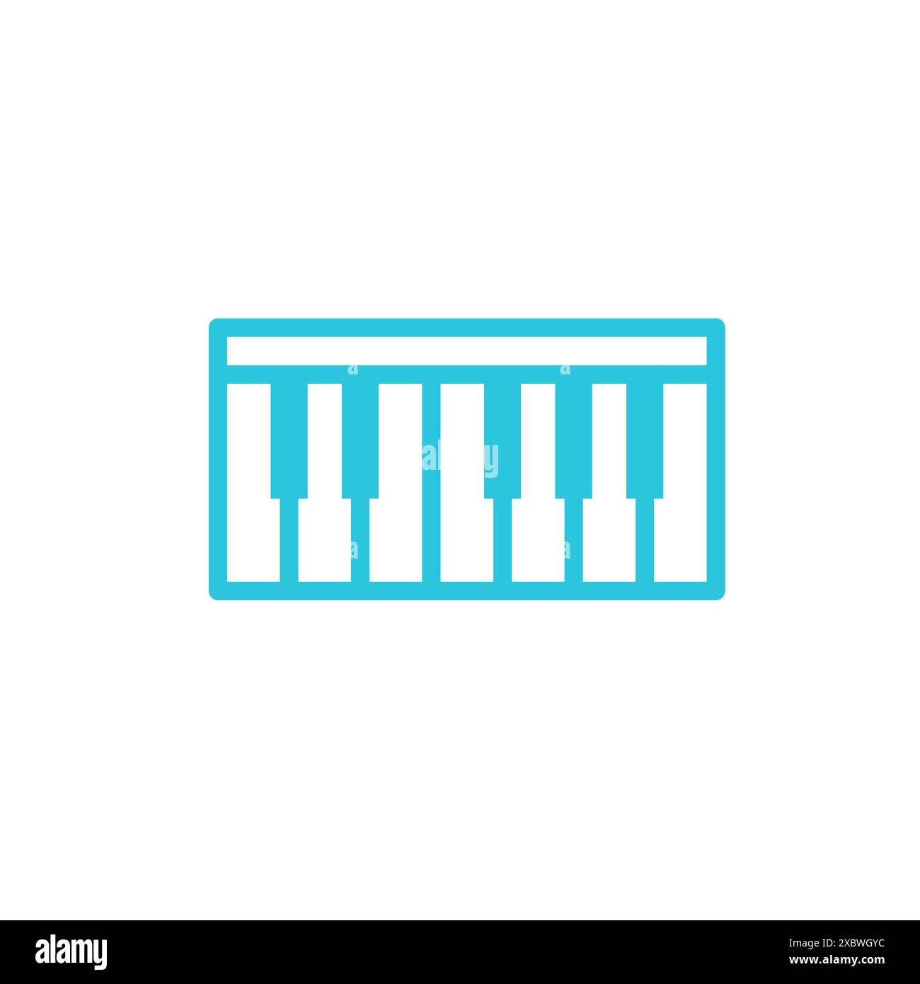 Synthesizer keyboard Stock Vector Images - Alamy