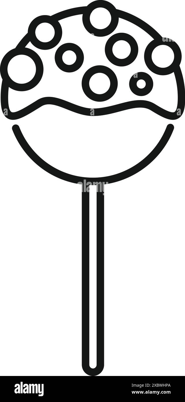 Art cake pop icon Black and White Stock Photos & Images - Alamy