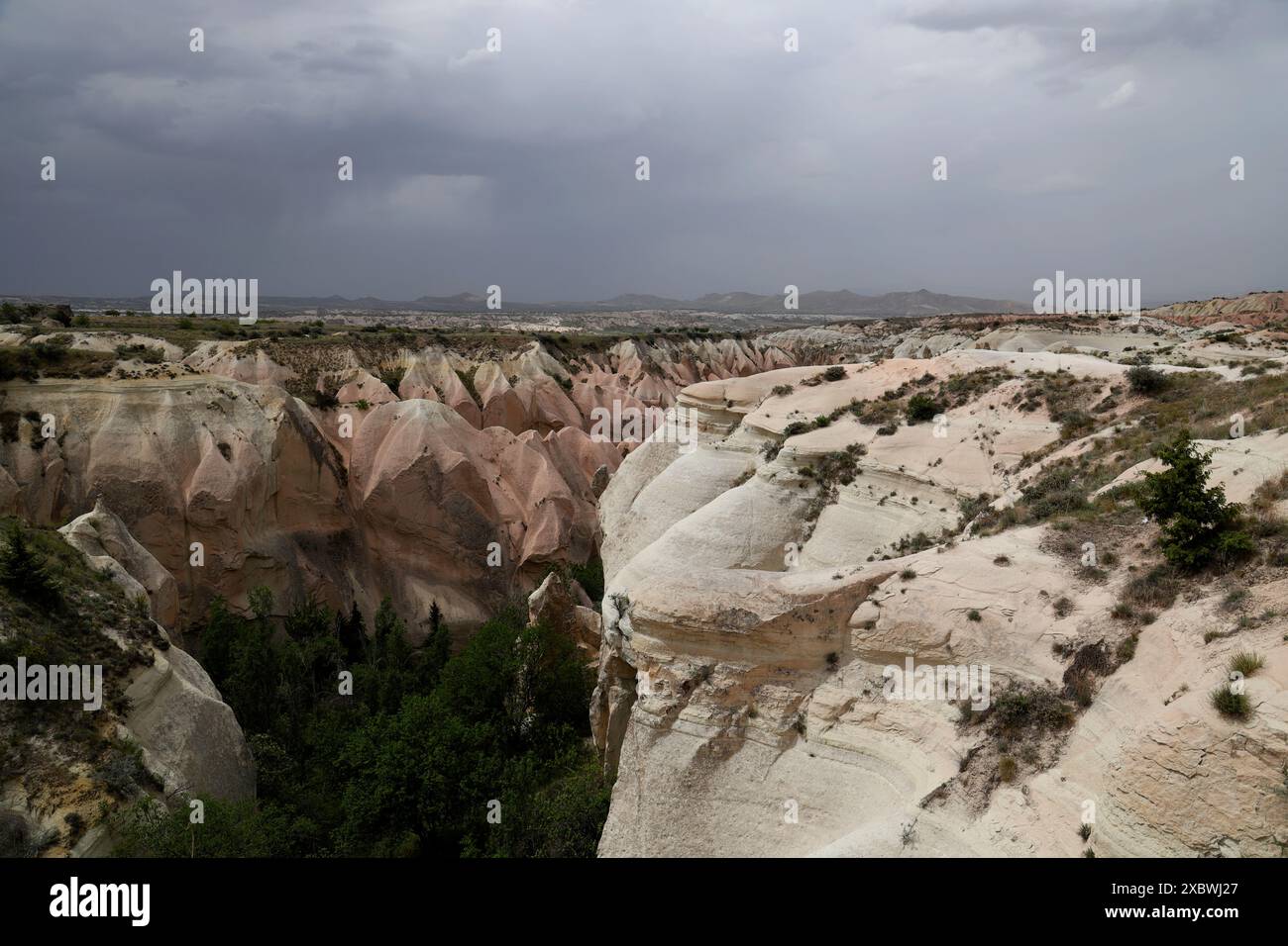 The rock formations of Red Valley in Cappadocia, Turkey Stock Photo - Alamy