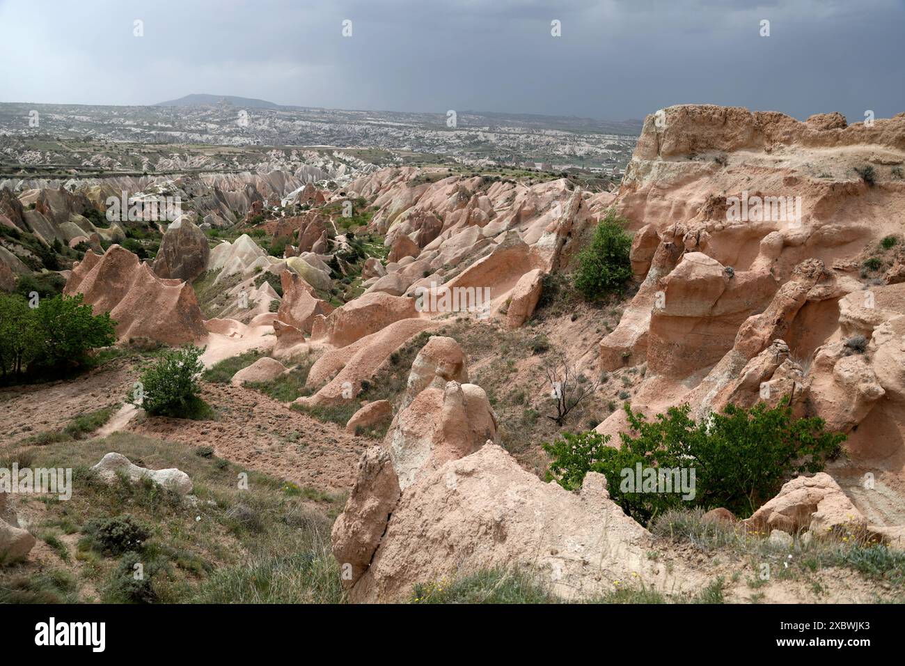 The rock formations of Red Valley in Cappadocia, Turkey Stock Photo - Alamy