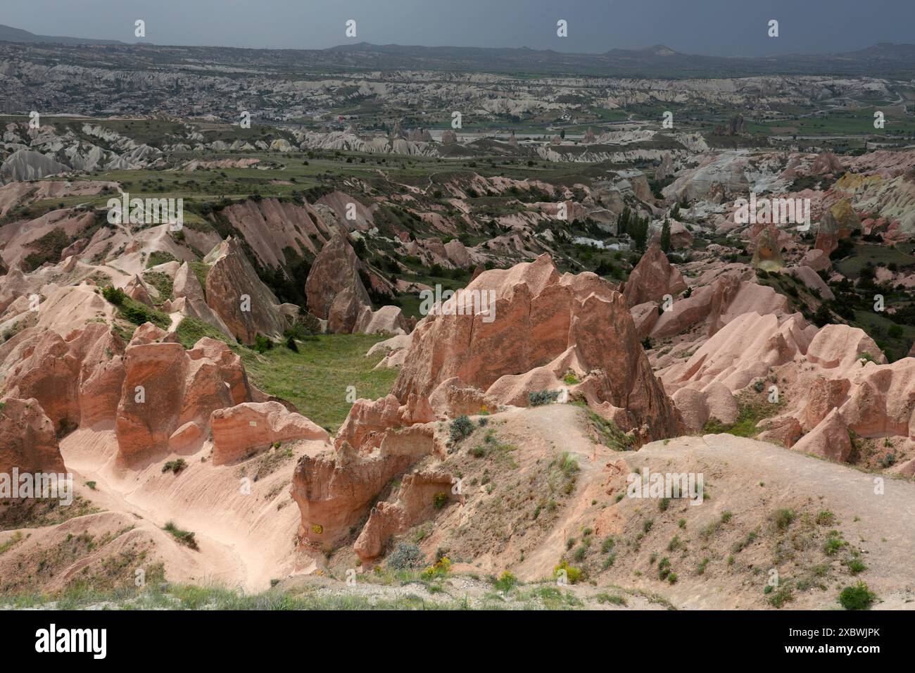 The rock formations of Red Valley in Cappadocia, Turkey Stock Photo - Alamy
