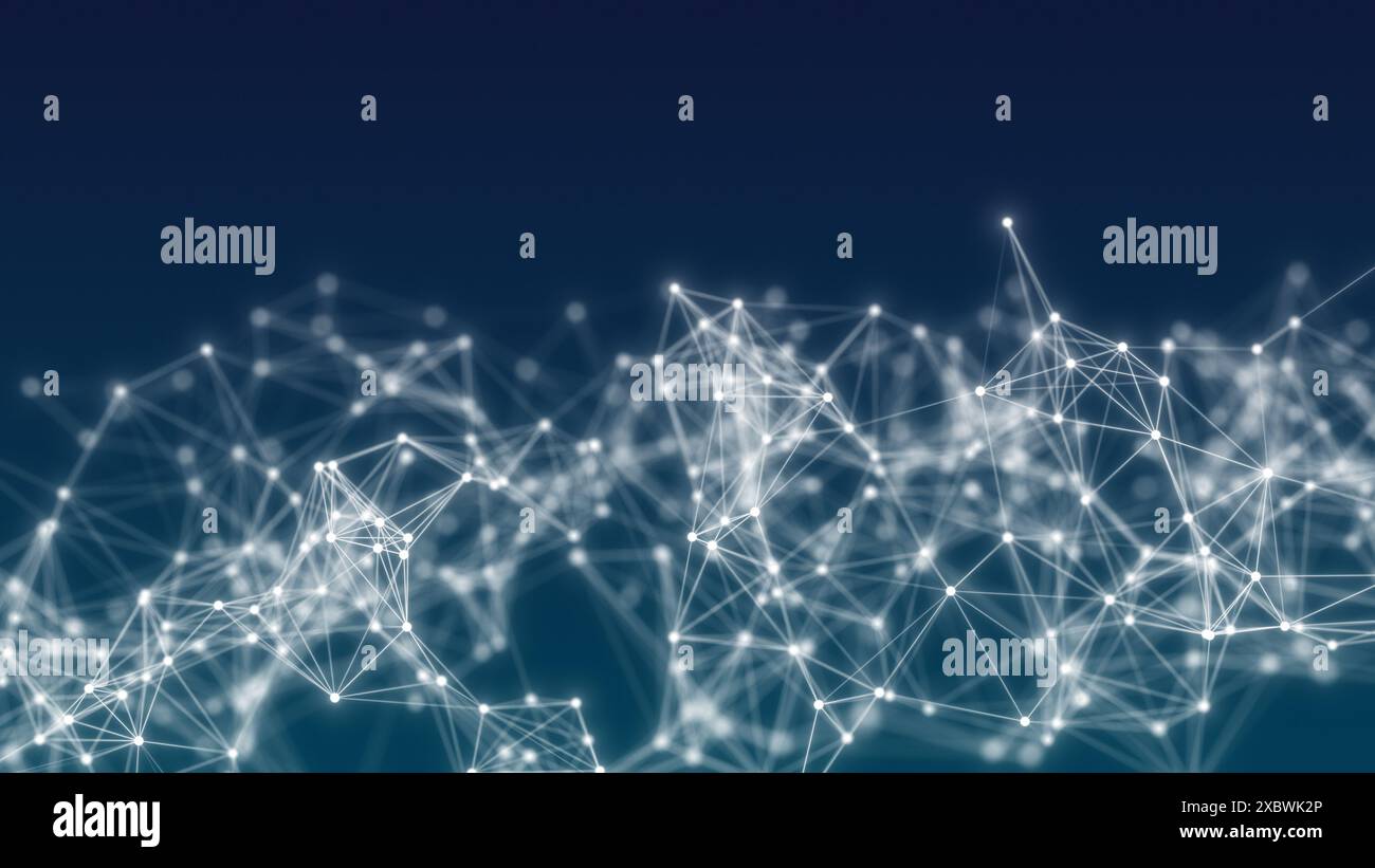 Abstract plexus network technology background Stock Photo - Alamy