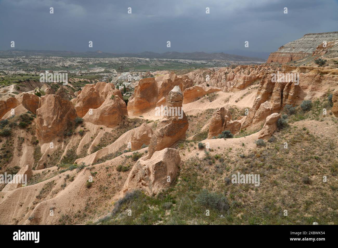 The rock formations of Red Valley in Cappadocia, Turkey Stock Photo - Alamy