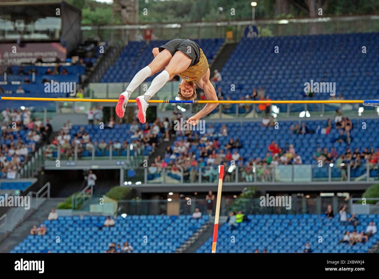 Torben Blech (Germany) during the pole vault men final of European ...