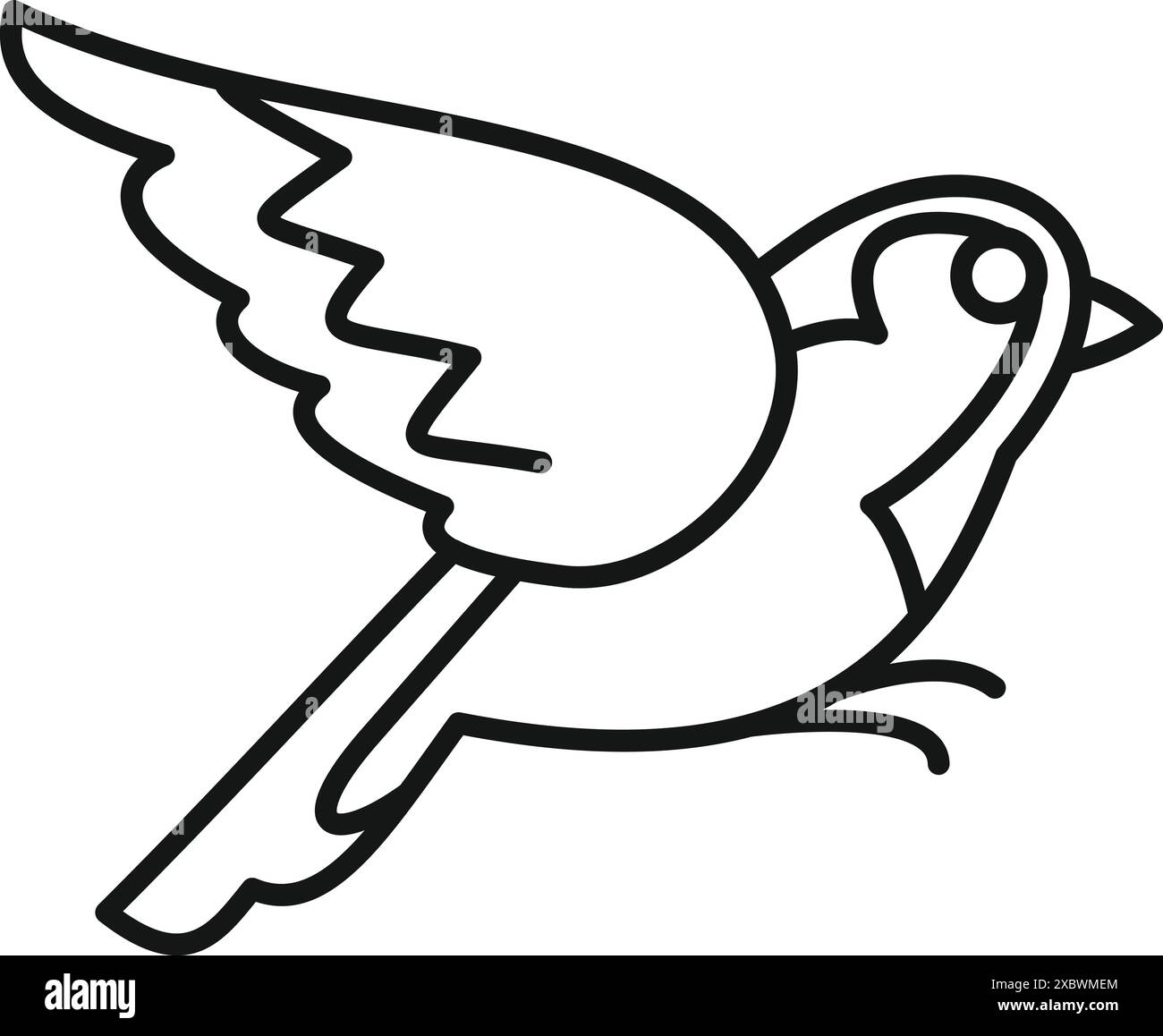 Bird flapping wings Black and White Stock Photos & Images - Alamy
