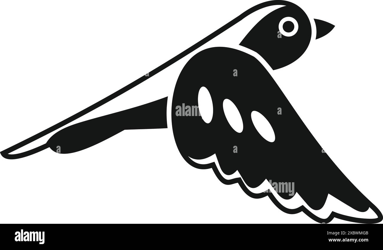Flapping wings side view Stock Vector Images - Alamy