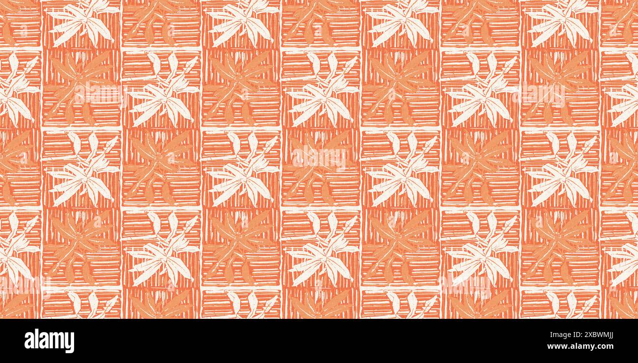 Peach fuzz botanical border texture background with color of the year ...