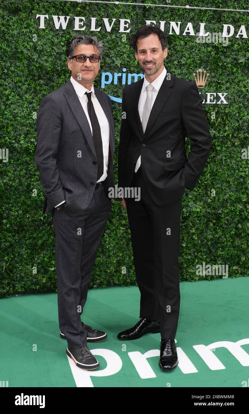 Asif Kapadia (left) and Joe Sabia attend Federer: Twelve Final Days at ...