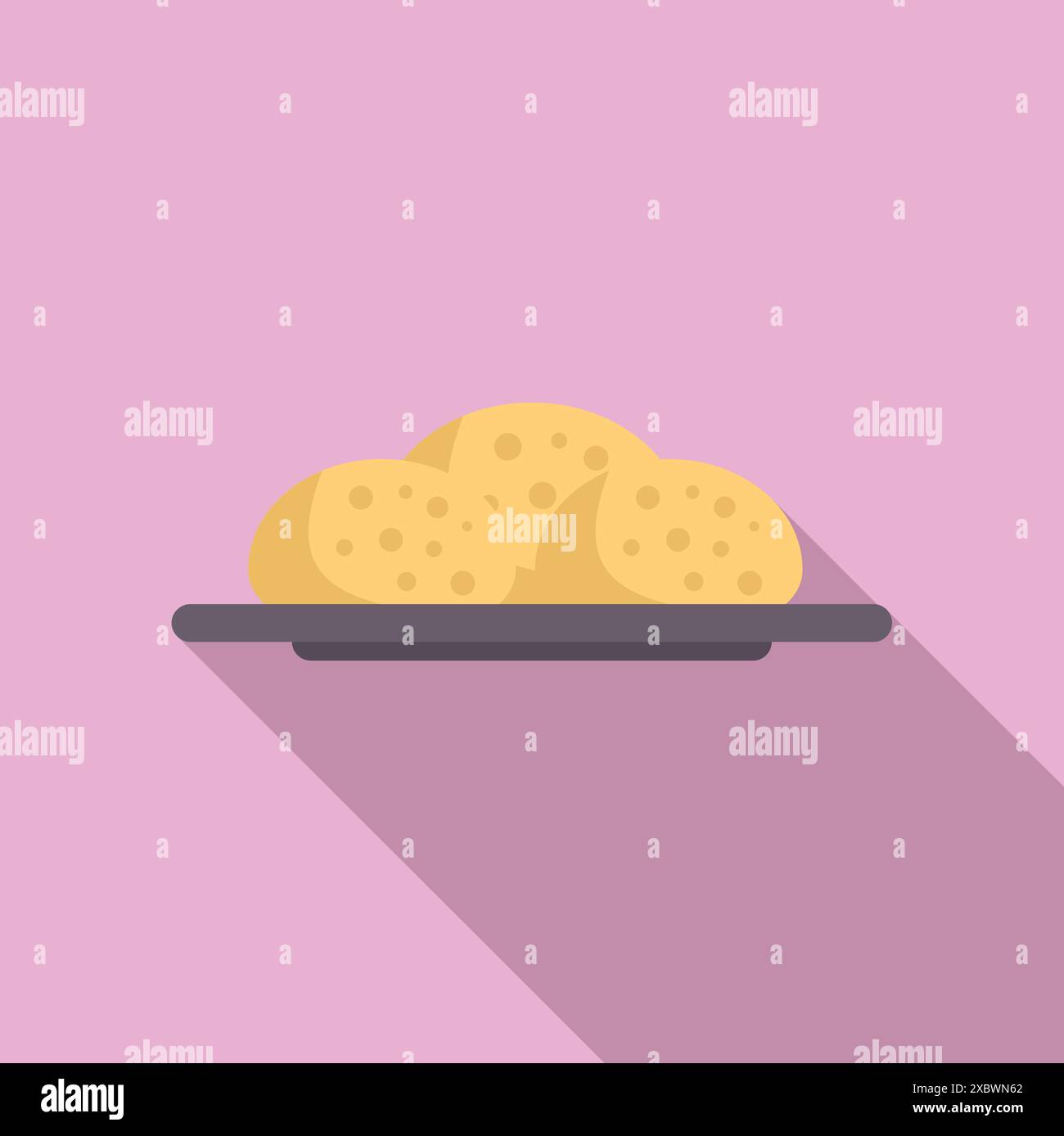 Flour plate icon outline Stock Vector Images - Alamy