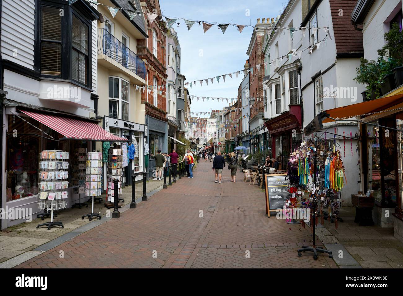 George St, a traditional pedestrianised shopping street with many pubs ...