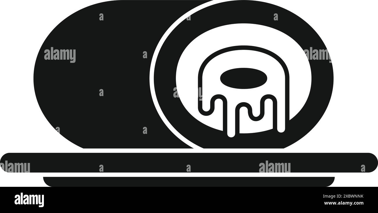 Swiss roll cut out Stock Vector Images - Alamy