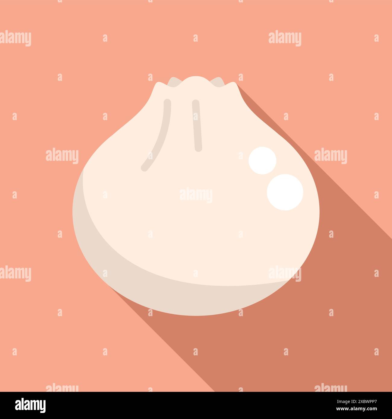 Single bao white background Stock Vector Images - Alamy