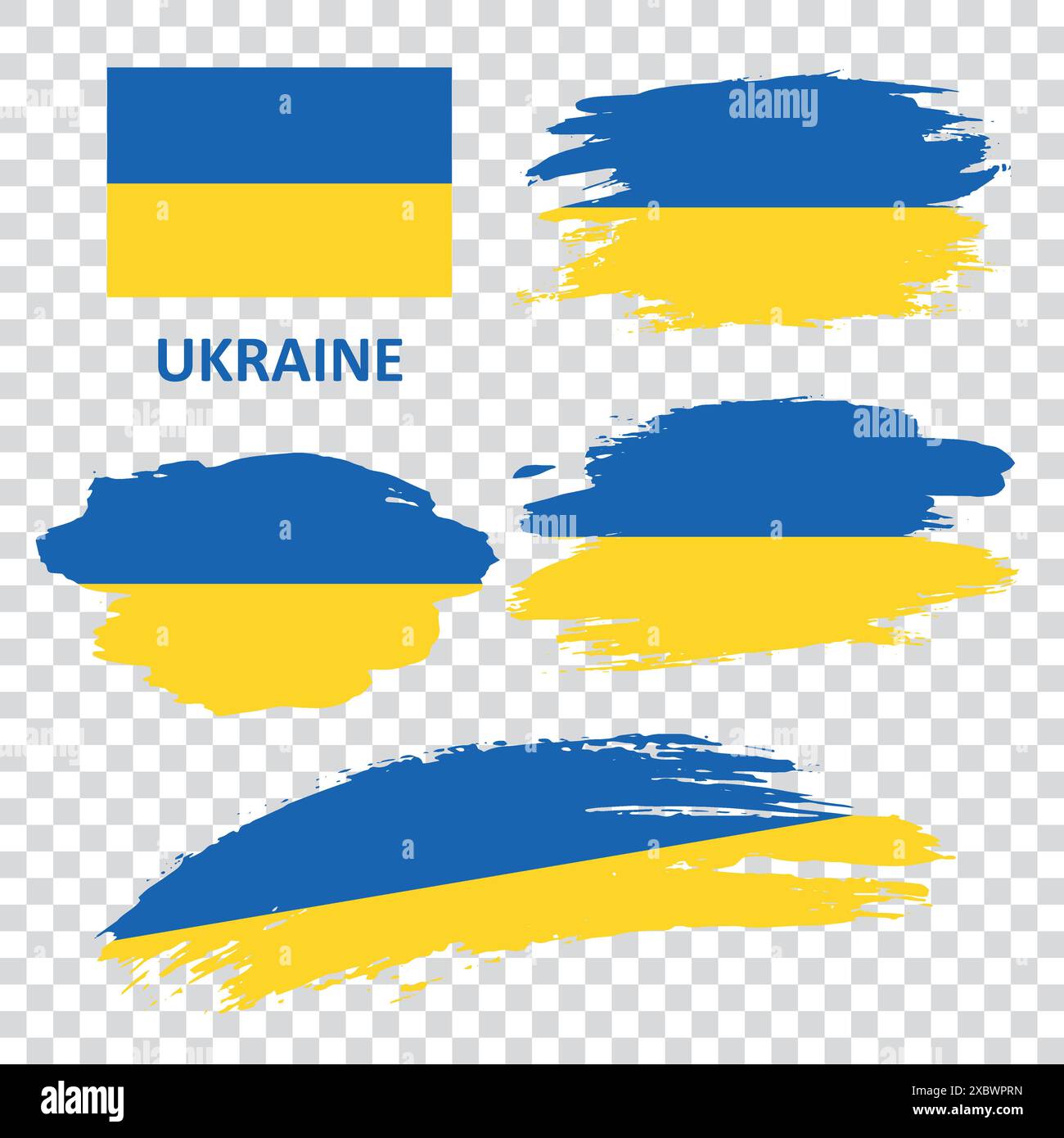 Set of vector Ukraine flags Stock Vector Image & Art - Alamy