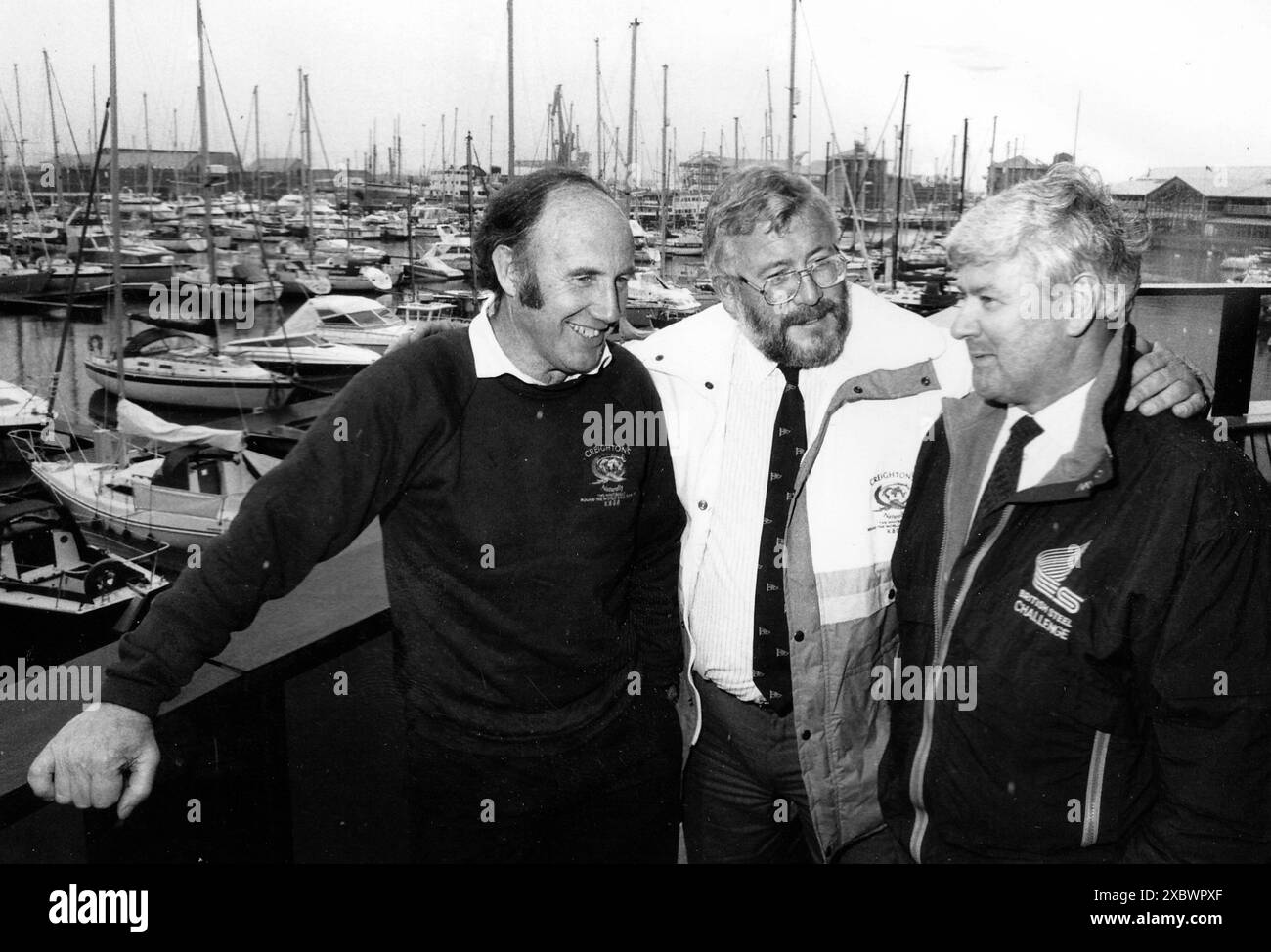 BROADCASTER DENNIS SKILLICORN LEFT,AND CHAY BLYTH WITH CREIGHTON'S ...