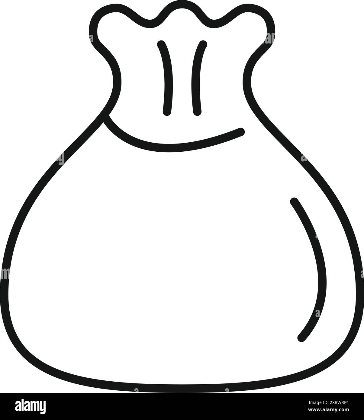 This simple money bag icon represents financial concepts Stock Vector ...