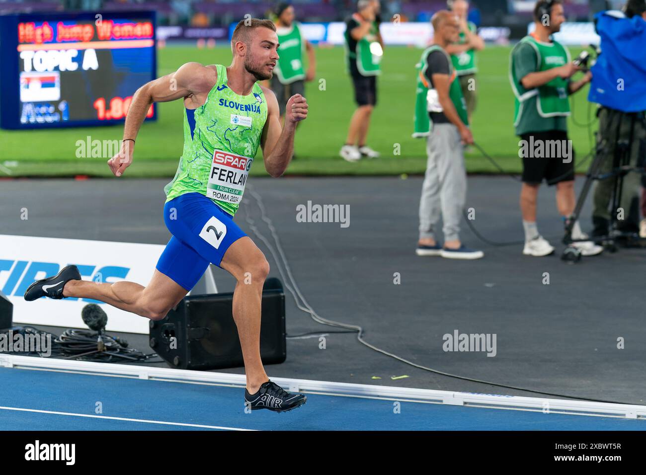 ROME, ITALY - JUNE 9: Rok Ferlan of Slovenia competing in the 400m Men ...