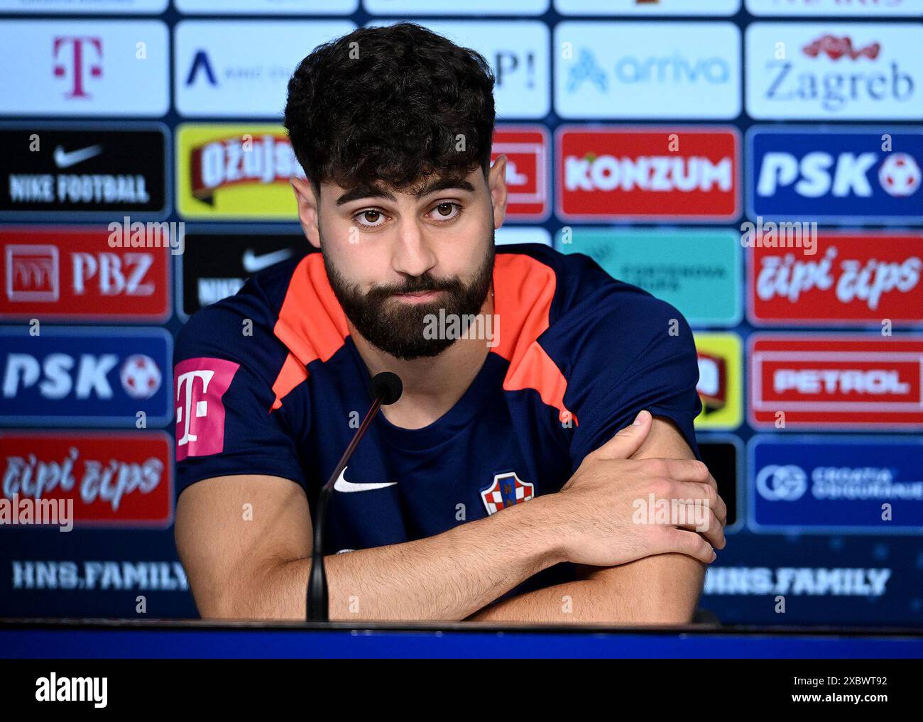 Neuruppin, Njemacka. 13th June, 2024. Croatian national team player ...