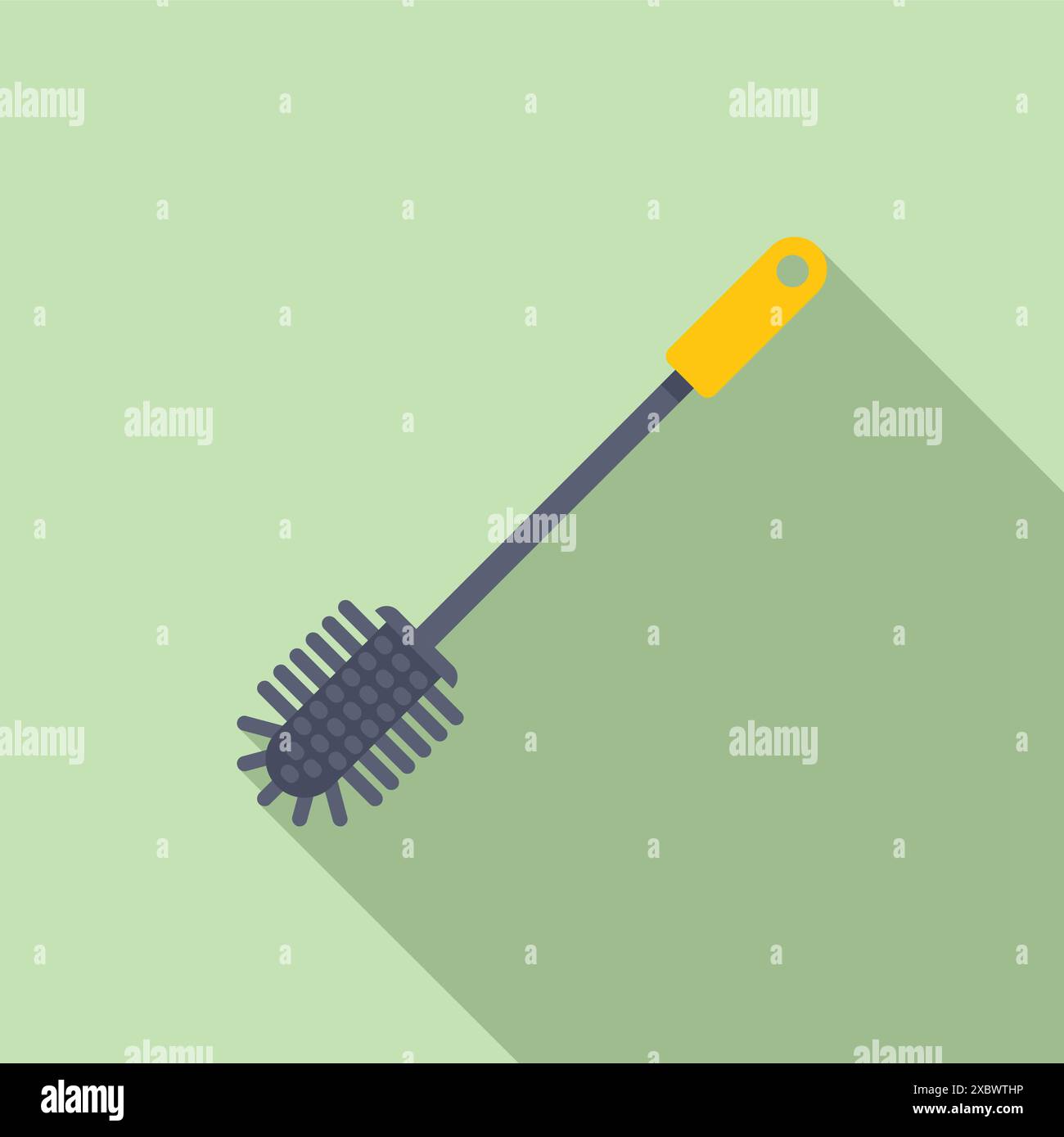 Toilet brush on color Stock Vector Images - Alamy