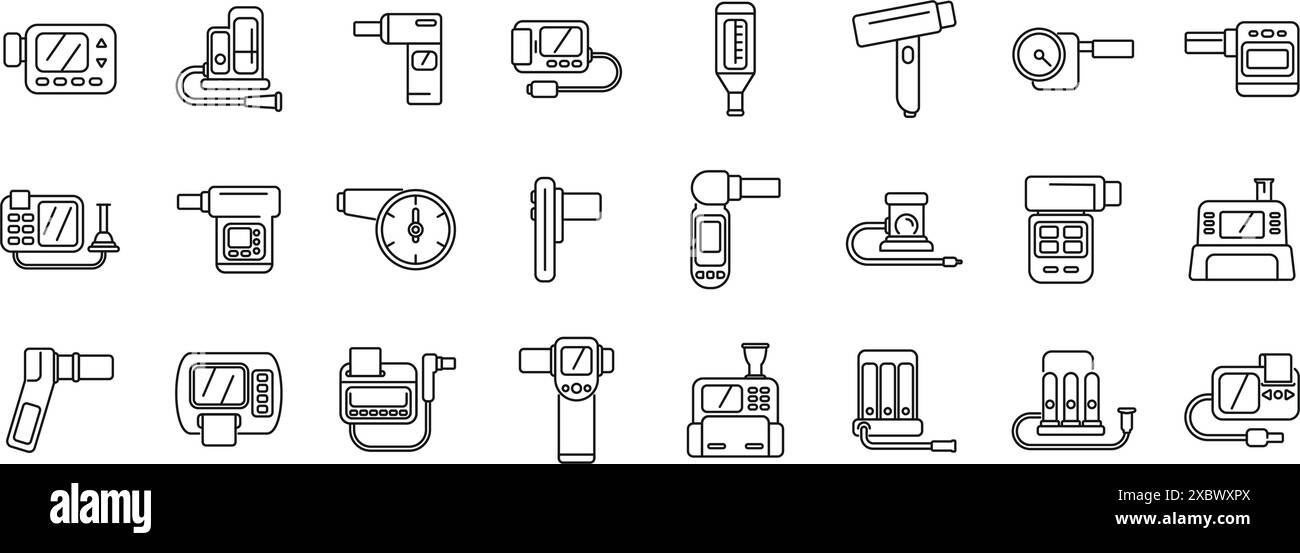 Spirometer and doctor Stock Vector Images - Alamy