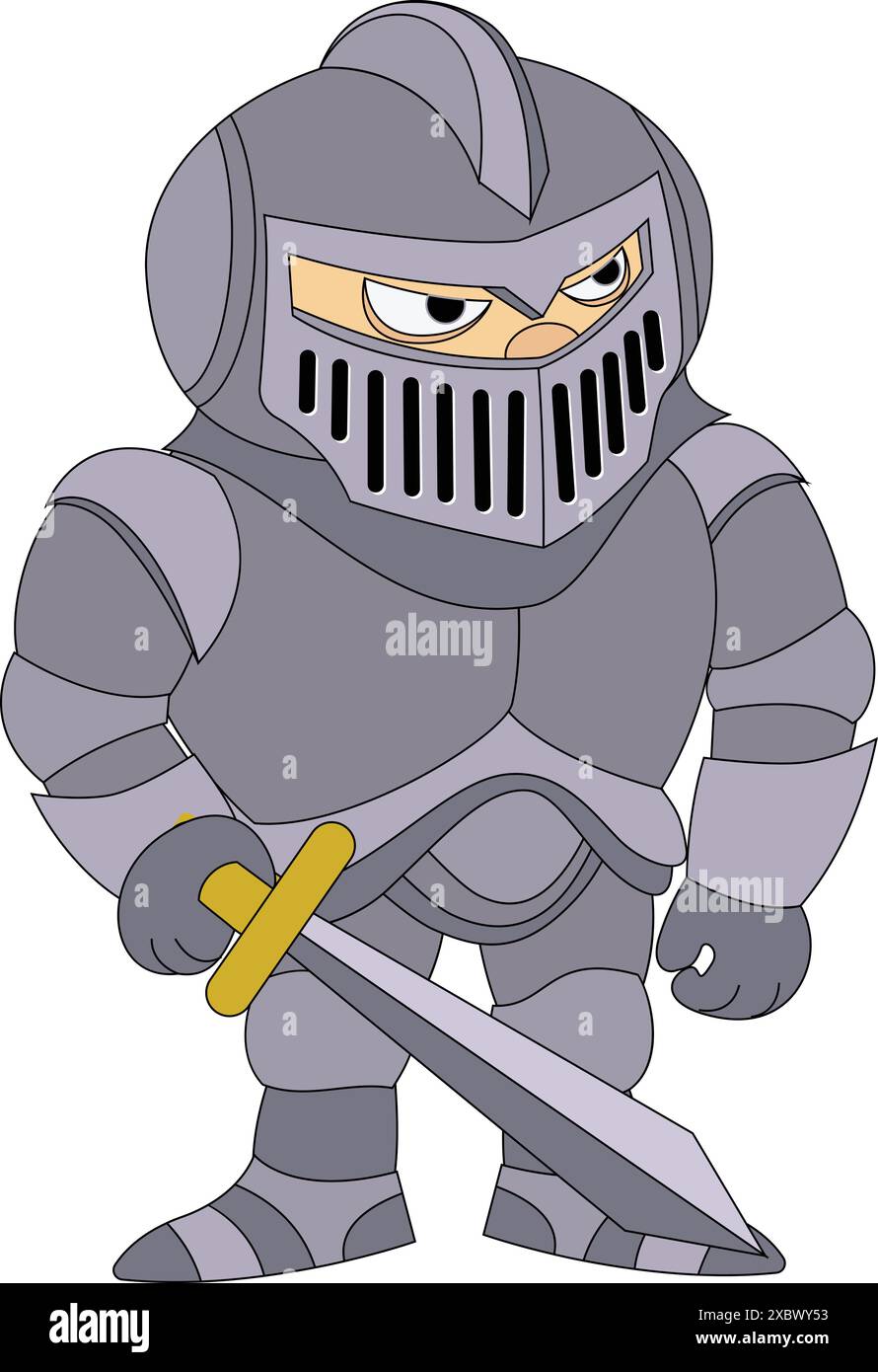 Knight wearing armor and holding sword hi-res stock photography and ...