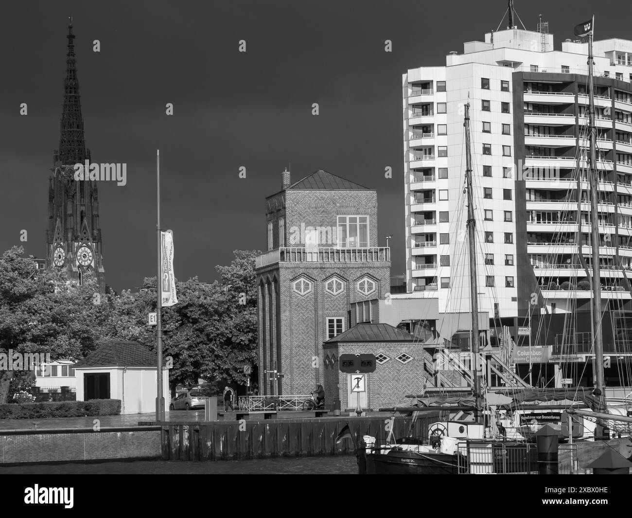 Bremerhaven at the weser river Stock Photo - Alamy