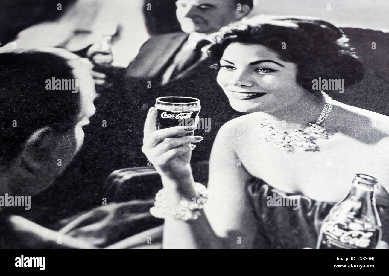 Viersen, Germany - May 9. 2024: Old original vintage black and white ...