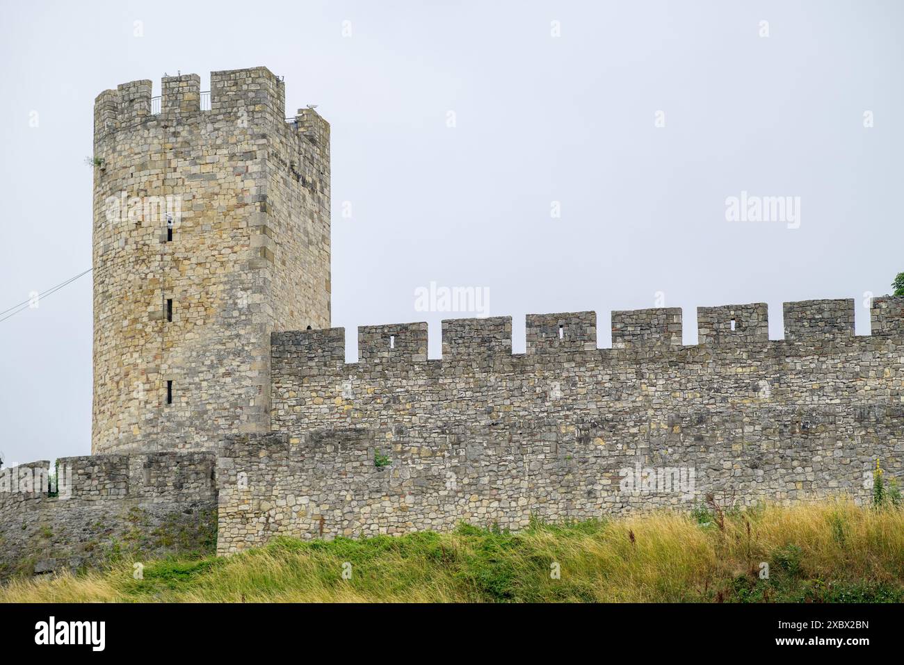 Remains of Historic Belgrade Fortress in Kalemegdan park in Belgrade ...