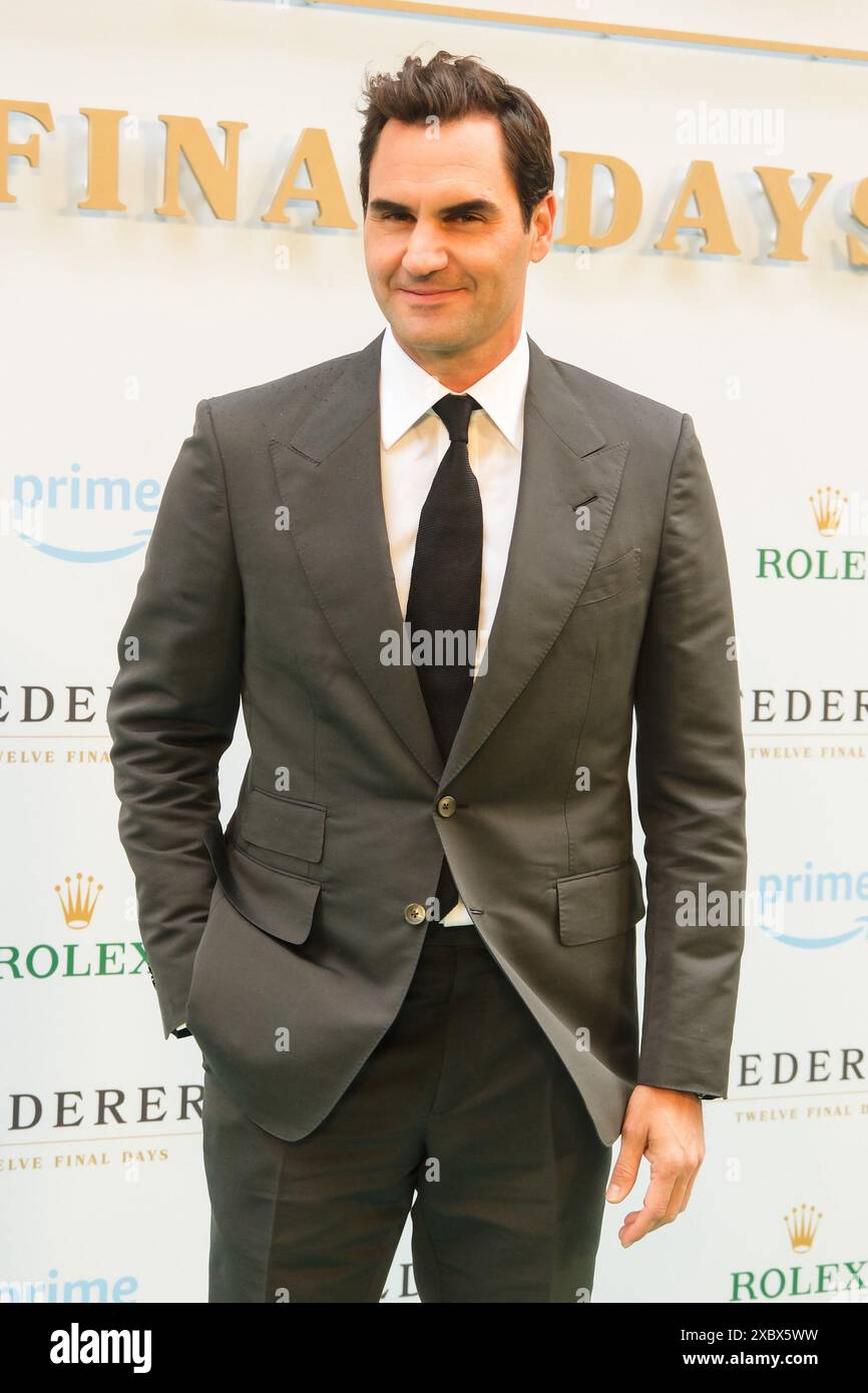 London, UK. 13th June, 2024. Roger Federer photographed at the Amazon ...