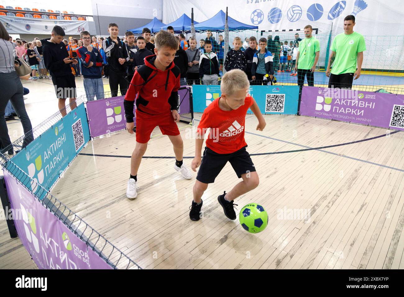 KYIV, UKRAINE - JUNE 12, 2024 - Futsal game as part of the Vth Final ...