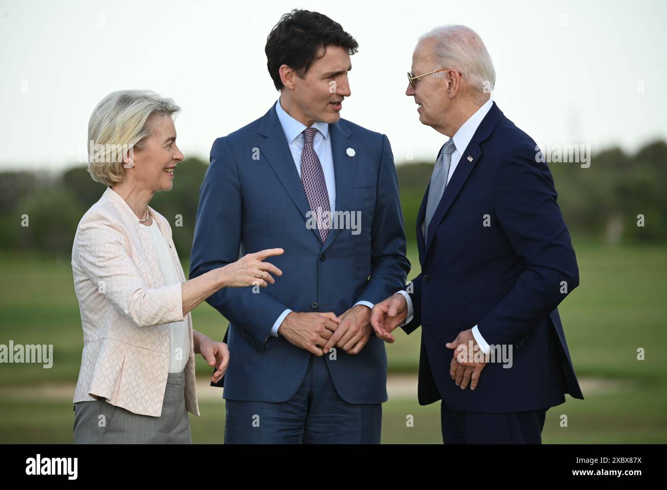 Bari, Italy. 13th June, 2024. Golf ceremony at time G7 summit in Borgo ...