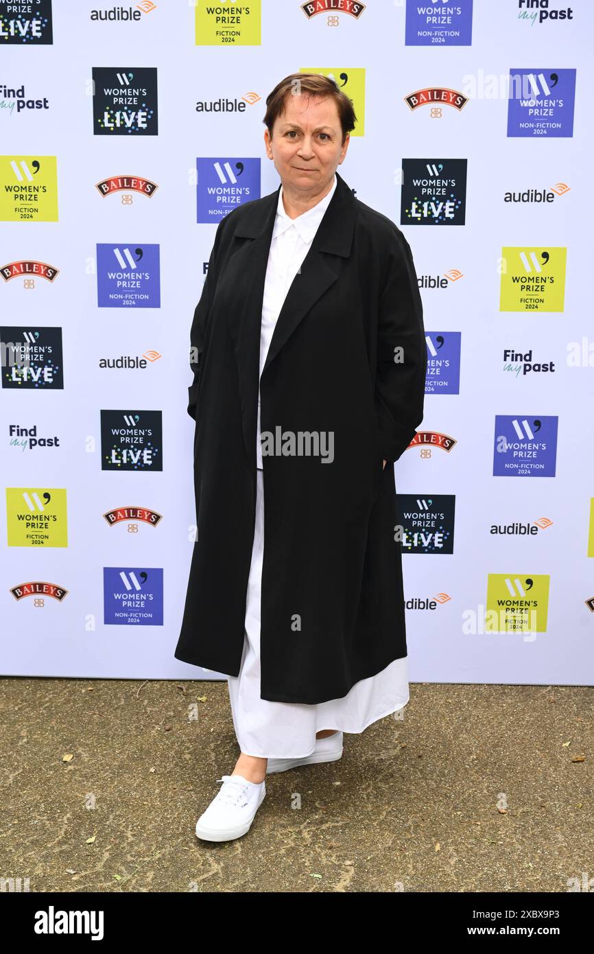 EDITORIAL USE ONLY Nominated author Anne Enright attends the 2024 Women ...