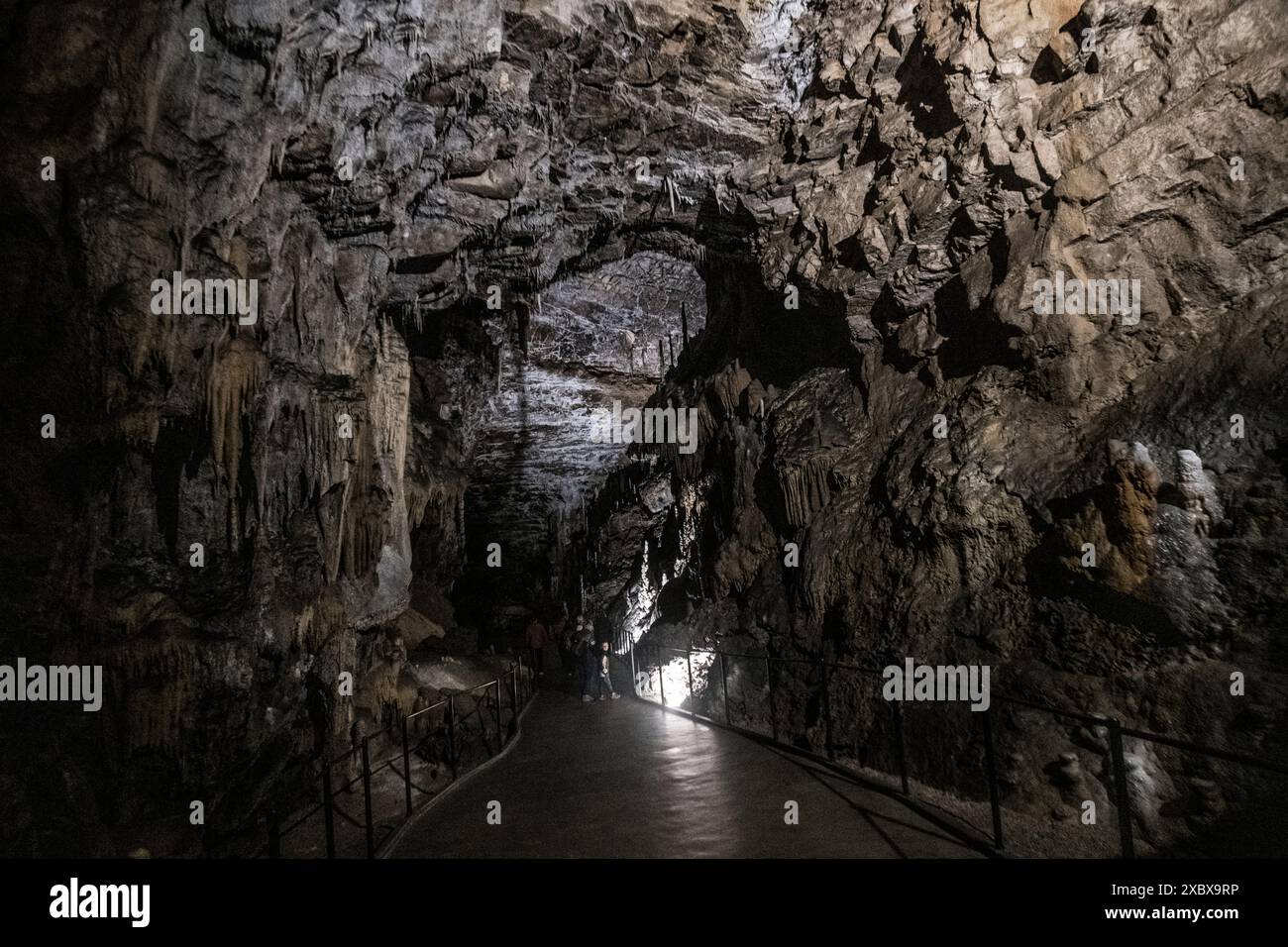 Postojna Cave (Postojnska Jama). Interior of the caves. Slovenia Stock ...