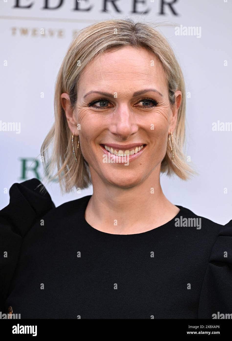 London, UK. June 13th, 2024. Zara Tindall arriving at the Federer ...