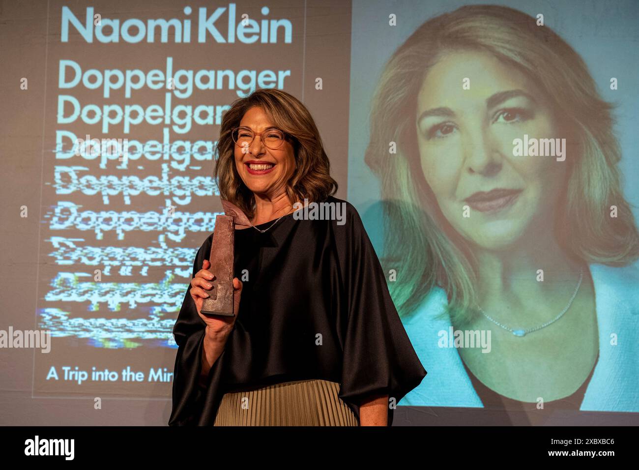 London, UK. 13 June 2024. Canadian author Naomi Klein of 'Doppelganger ...