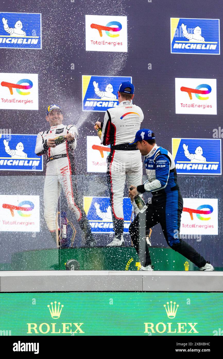 Le Mans, France. 13th June, 2024. Podium, KRATZ Torsten (ger), WTM by ...