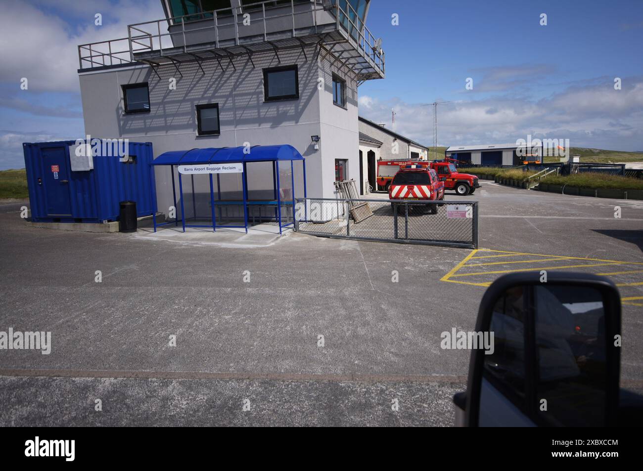 Barra Airport Baggage Reclaim (Port-adhair Bharraigh). Its runway uses ...