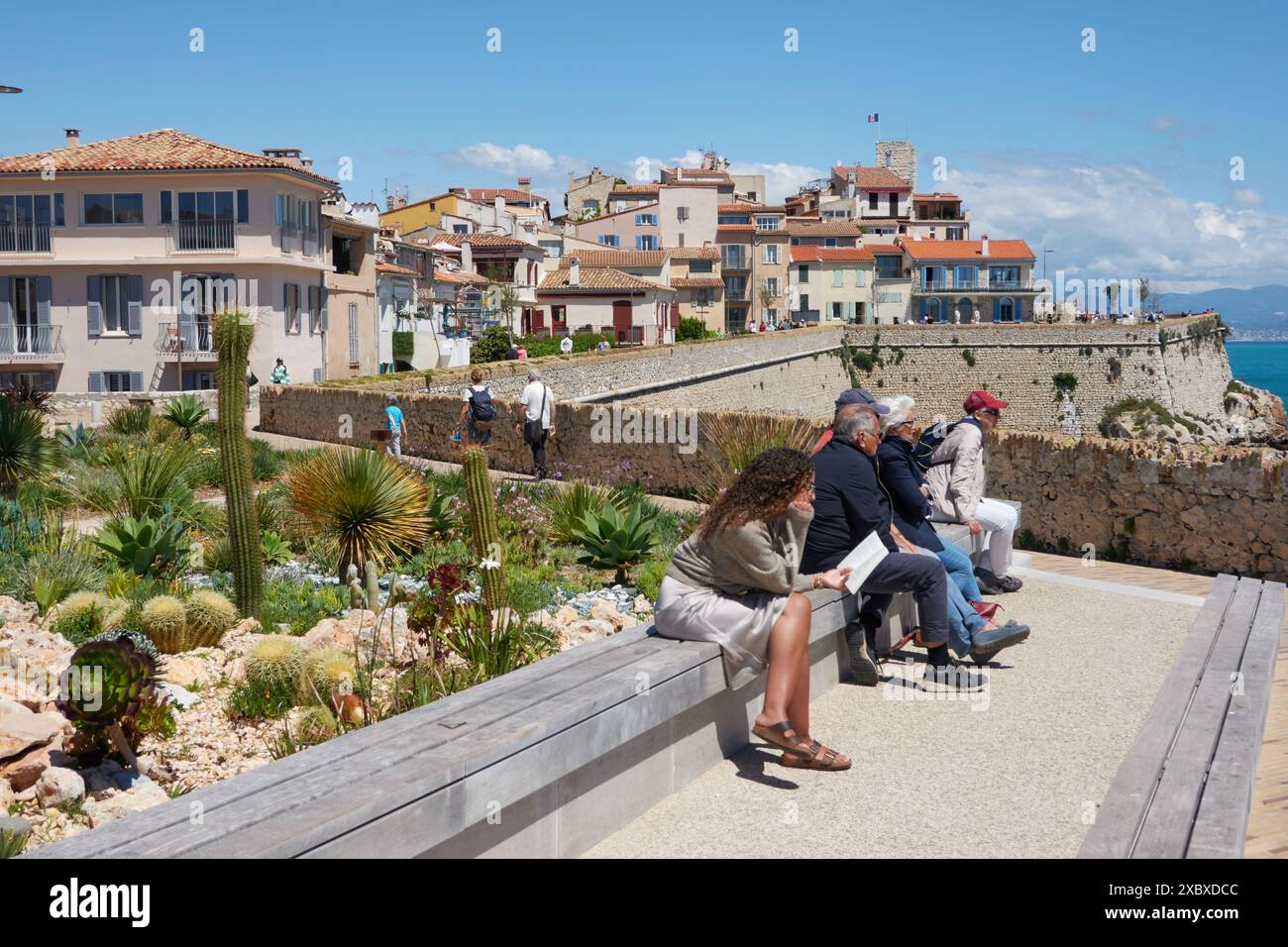 Antibes, France - May 8, 2024 - the Promenade Amiral-de Grasse on a ...