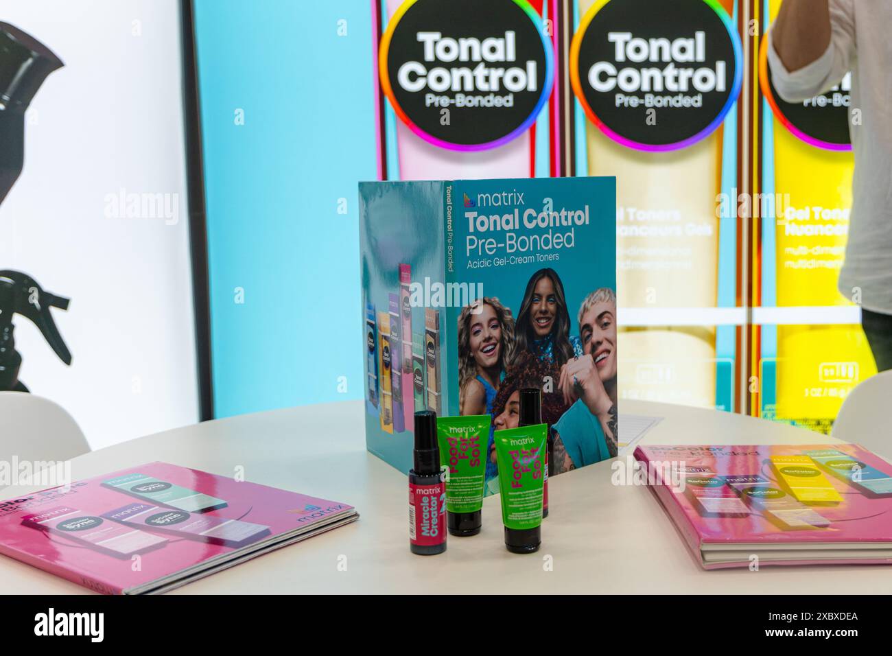 Osijek/ Croatia - 7 06 2024: Health and Beauty Fair. display of Matrix ...