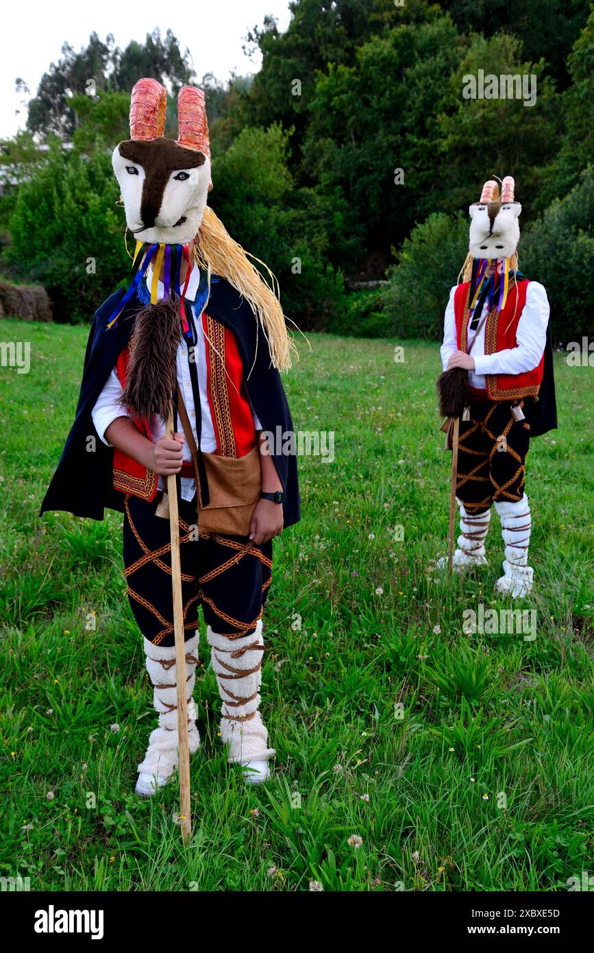 Cabreiros of Muiños (Baixa Limia, Ourense) in Grou, Lobios, Ourense ...