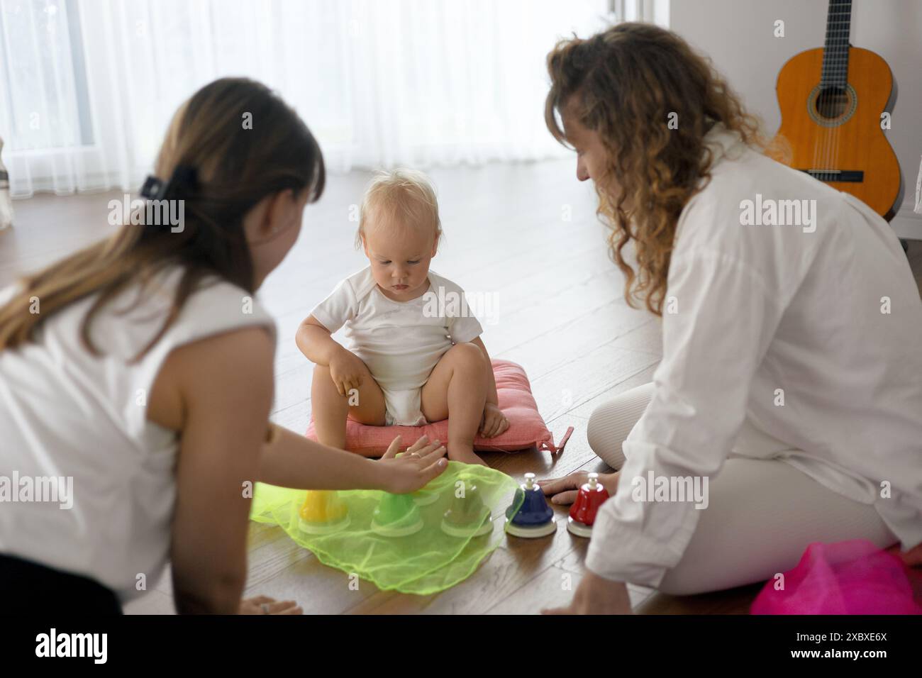 Daycare children music class hi-res stock photography and images - Alamy