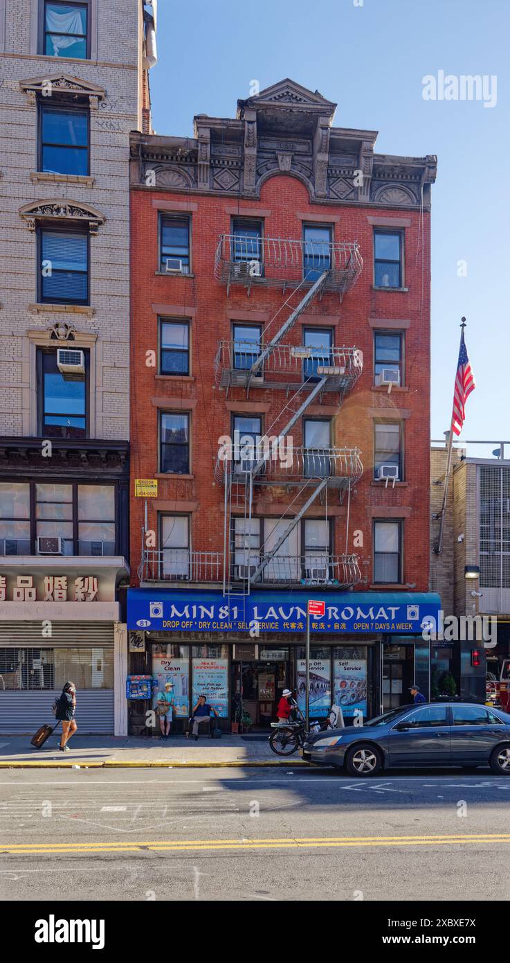 NYC Chinatown: An elaborate stamped metal cornice caps the five-story ...