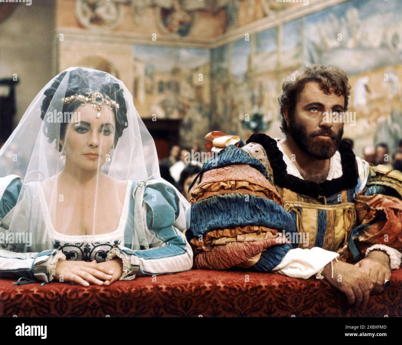 ELIZABETH TAYLOR & RICHARD BURTON.in The Taming of the Shrew (1967).*Filmstill - Editorial Use ...