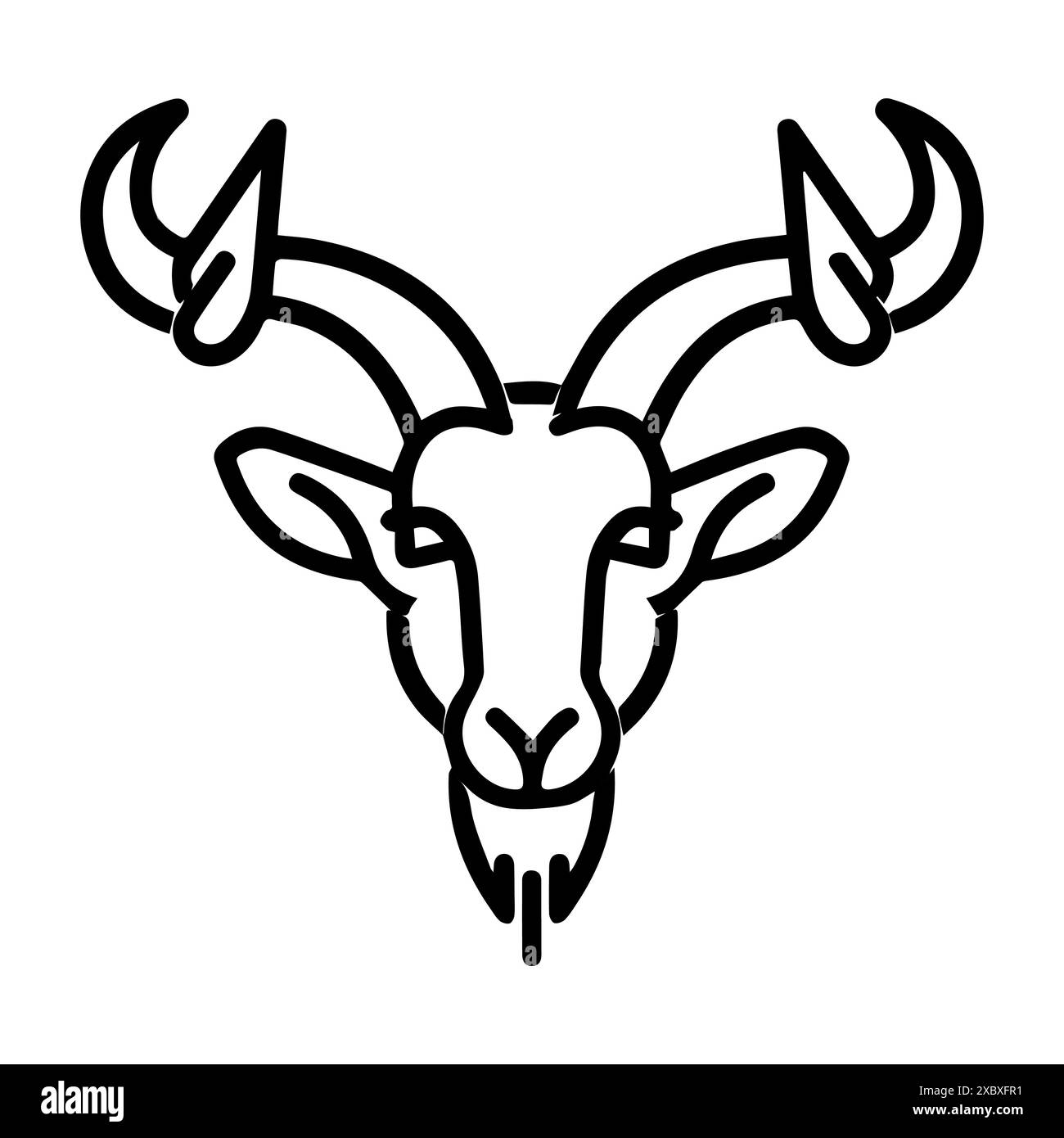 Goat Power logo or modern line icon. Vector line art and icon design ...