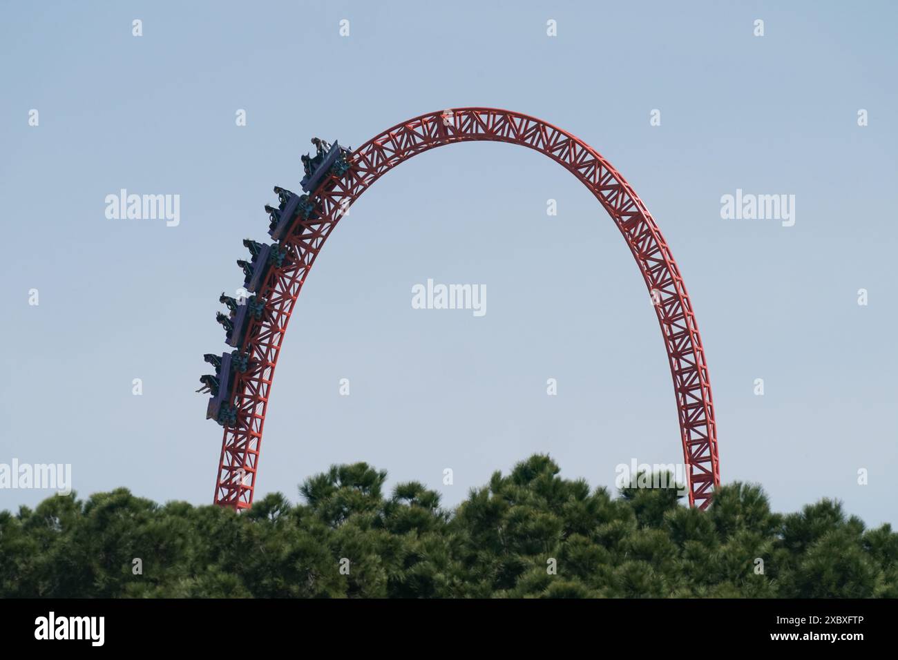 Visitors experience excitement exhilarating roller hi-res stock ...