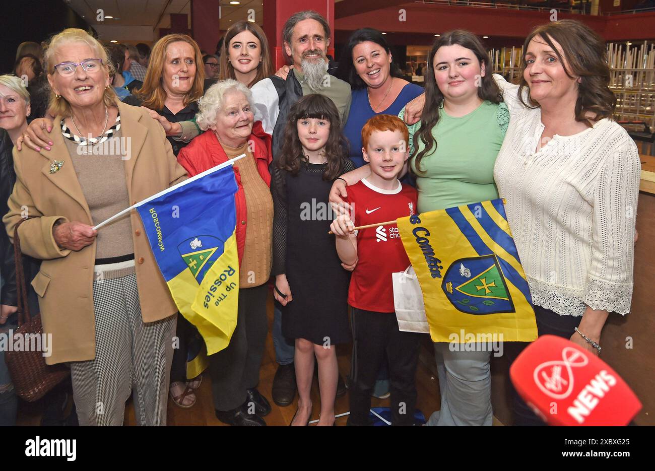 Luke 'Ming' Flanagan (centre) with his family after being elected at TF ...