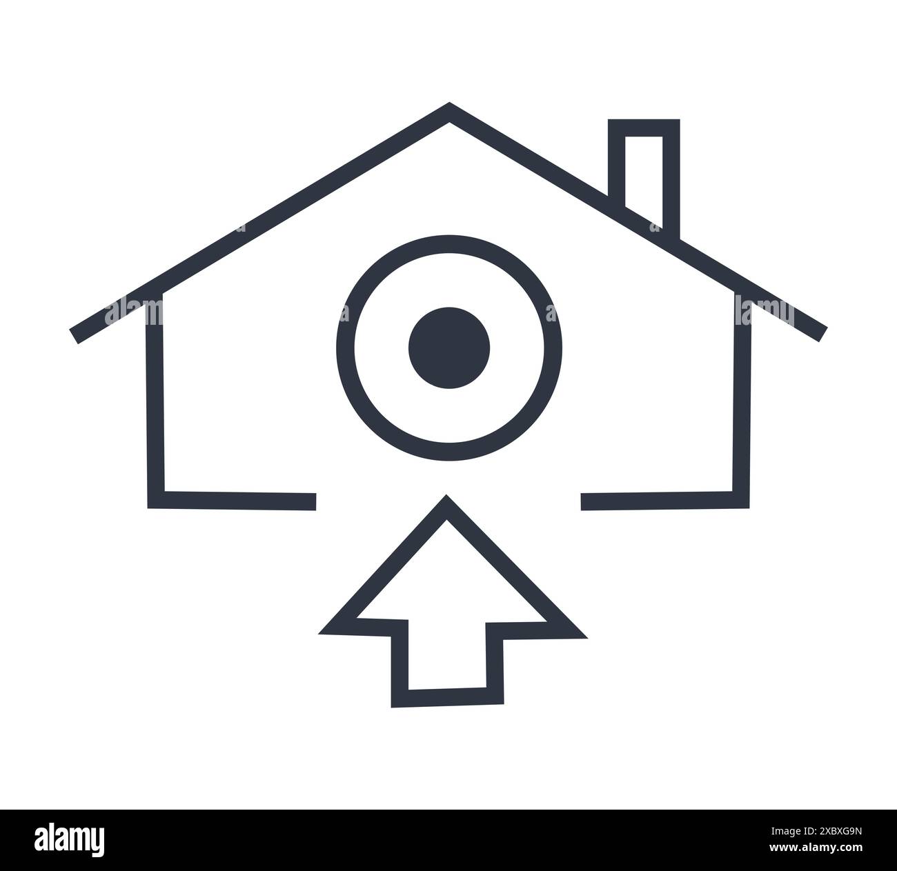 Destination home symbol Stock Vector Image & Art - Alamy