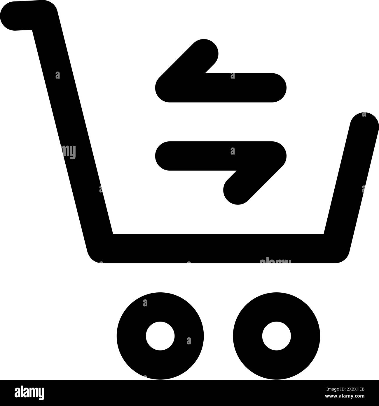 A sleek shopping cart icon perfect for e-commerce platforms, online ...