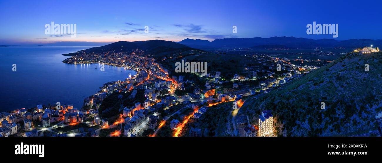 Saranda sunset panorama hi-res stock photography and images - Alamy