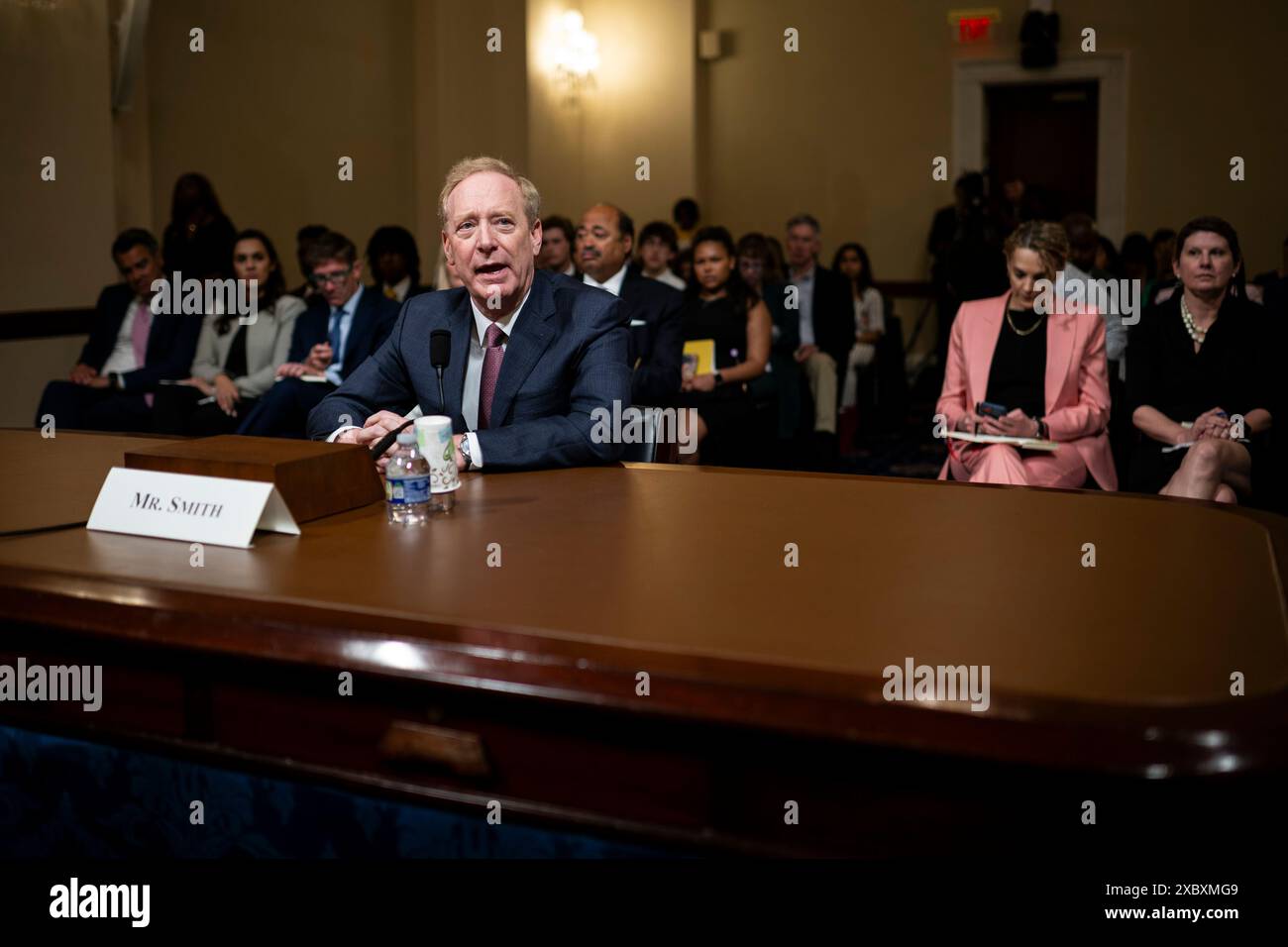 Washington, USA. 13th June, 2024. President of Microsoft Brad Smith ...