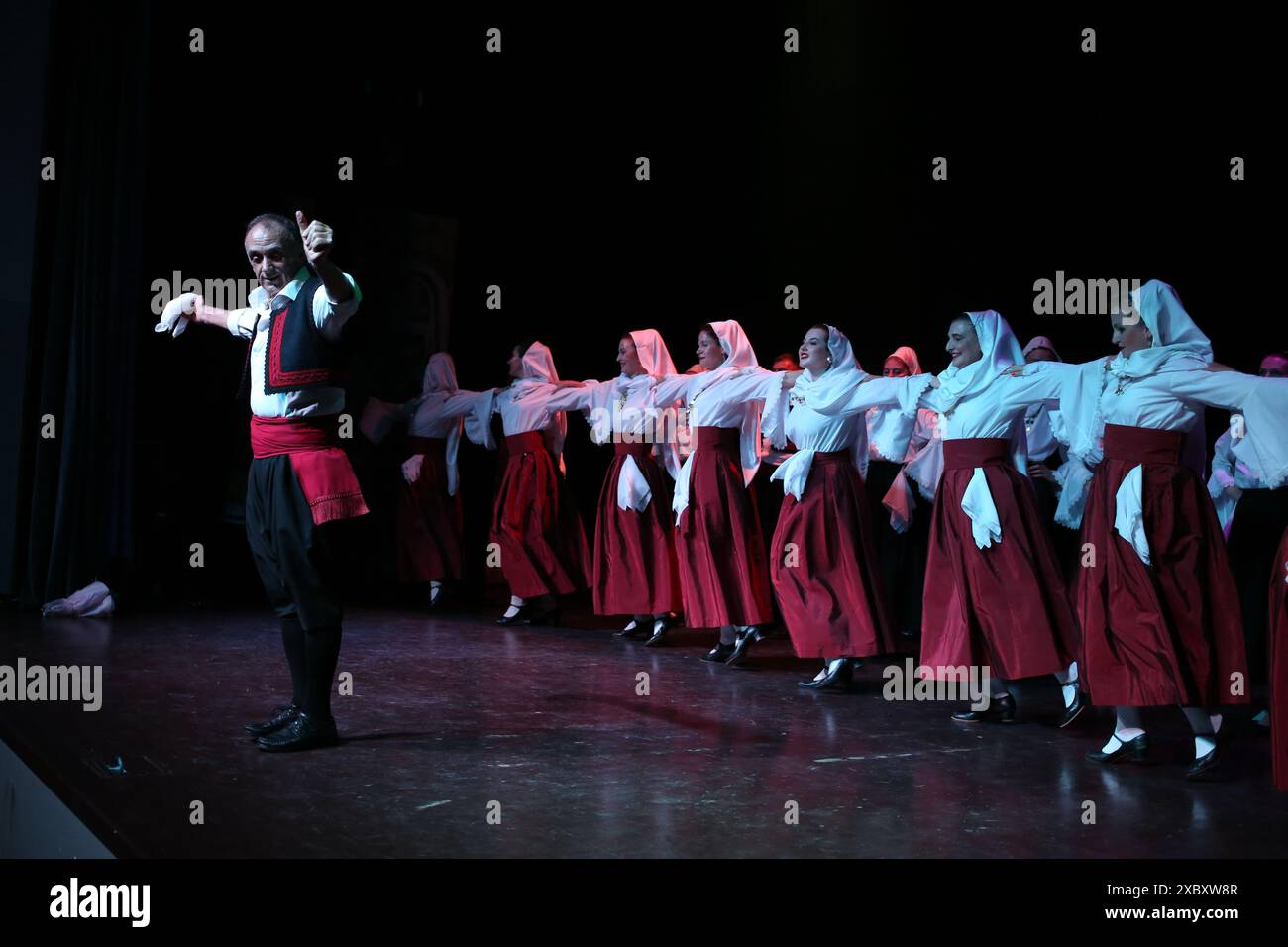 Greek Dance Ensemble (leader Grigorios Hnarakis) performs at the Jewish ...